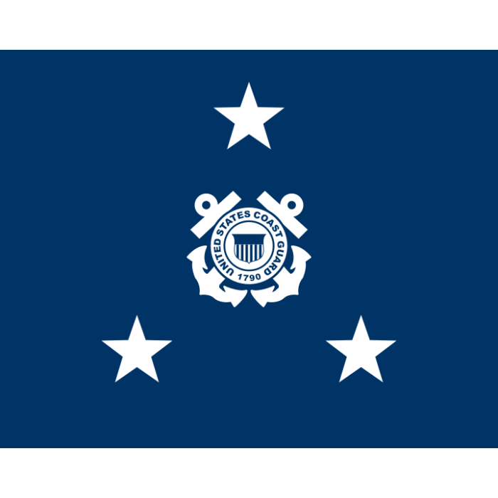 Coast Guard Vice Admiral (3 star) Officer Outdoor Flag - Choose Options
