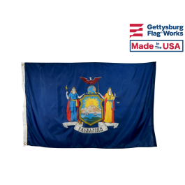 New York State Flag with Updated Seal | NY Flags from Gettysburg Flag Works