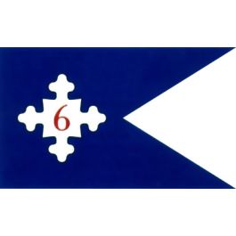 6th Corp HQ Guidon Flag | Civil War Era Flags
