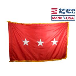 Army Lieutenant (3 Star) General Flag | Indoor Army Officer Flags