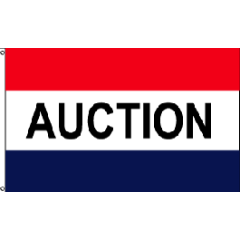 Auction Flag - CLEARANCE