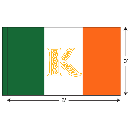 Design Your Own Personalized Irish Flag | Customizable Ireland Flags ...