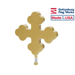 Aluminum Botonee Cross for Outdoor Church Flagpole