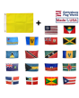 Caribbean & Quarantine Flag Set Combo - Choose Options