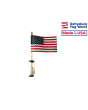 Peel & Stick Adhesive Aluminum Flag Holder