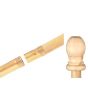 6' Natural Wood Pole with Wood Ball Top