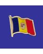 Andorra (seal design) Lapel Pin (Single Waving Flag)