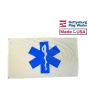 Star Of Life Flag - 3x5 - Emergency Services Flags - Civil Service Flags