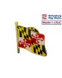 Maryland State Flag Lapel Pin (Single Waving Flag)