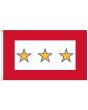 Service Star Flag 3 Gold Stars - 3x5 - Service Star Flags - Support Our
