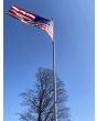 20' Silver Telescoping Flag Poles