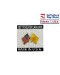 New Mexico State Flag Lapel Pin (Double Waving Flag w/USA)