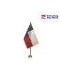 Indoor Texas State Flag Set with Pole, Finial, Cord & Tassel