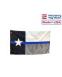 Thin Blue Line Texas Flag - 3x5'