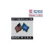 United Nations Lapel Pin (Double Waving Flag w/USA)