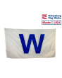 Win Flag - Blue W For the Win