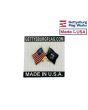 Vermont State Flag Lapel Pin (Double Waving Flag w/USA)