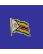Zimbabwe Lapel Pin (Single Waving Flag)